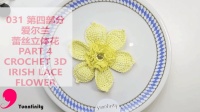 钩编立体花教程 爱尔兰蕾丝 钩针3D花朵 031第四部分 Yuanfinity
