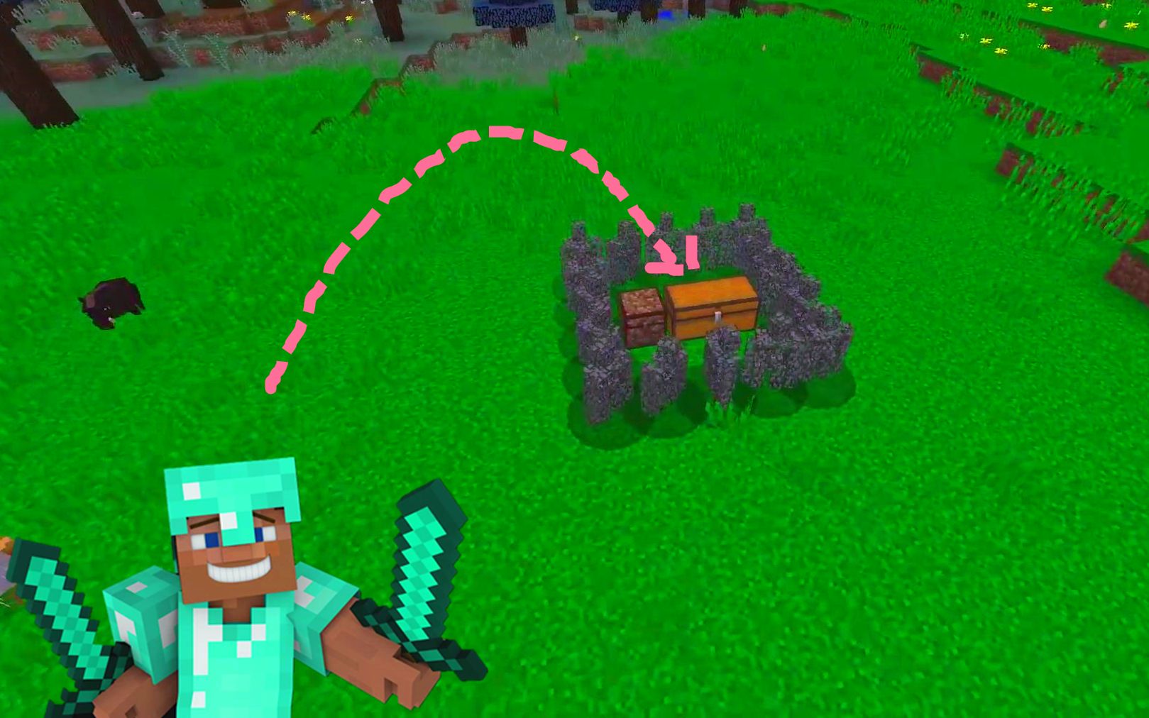 我的世界:一群奇怪的傀儡,它们围着一个箱子,里面是什么?