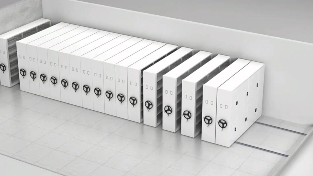 洛阳花都集团密集架、密集柜、档案密集架、档案密集柜的安装效果