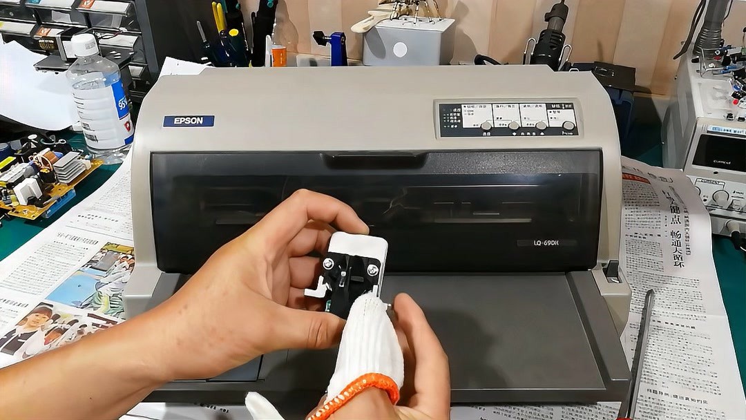 爱普生690K打印头问题~缺了好多针~拆下看上去又没断!这可怎么办