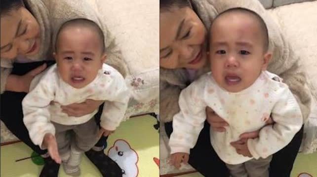 太可爱!22个月宝宝想看动画片花式求爸爸:让宝宝看一会吧