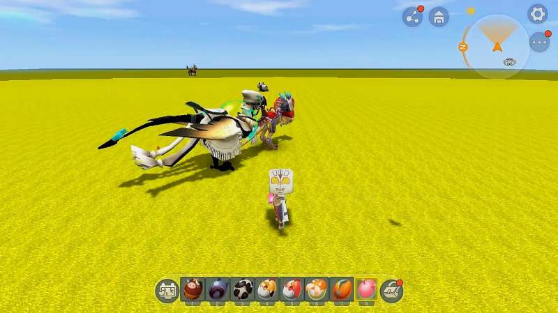 迷你世界 教你们怎么召唤没解锁的坐骑