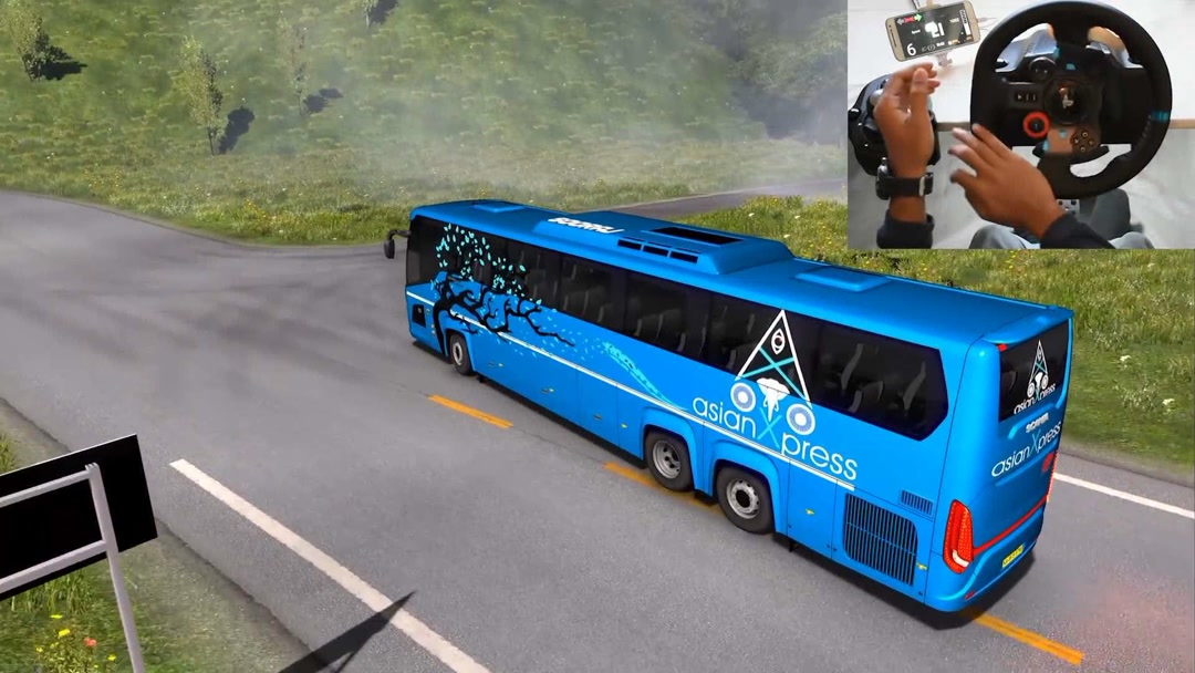斯堪尼亚惊险的巴士驾驶印度司机欧洲卡车模拟器