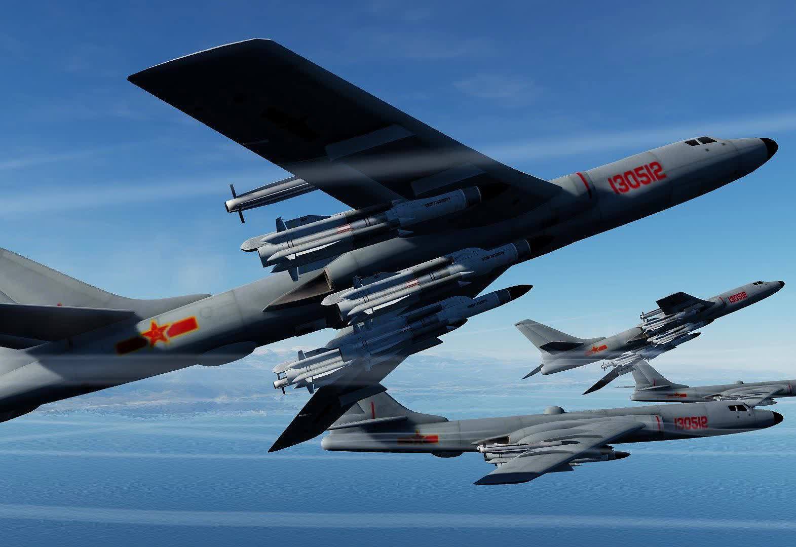 出动20架轰6,发射80枚反舰导弹,能击沉10万吨核航母?作战模拟