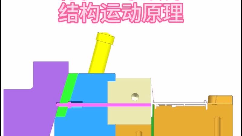 #行位带顶针结构,常规简单实用,#模具结构 #模具设计 没那么难
