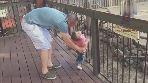 外国爸爸带孩子离开,孩子不离开,就把她变成了飞行模式,爆笑