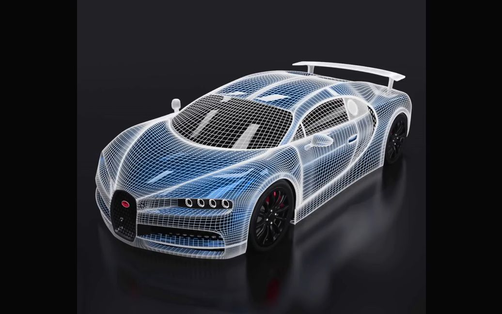 布加迪 Chiron 3D 汽车建模- Blender 2.8