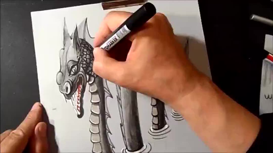 3D立体画教程 大神教你画立体画