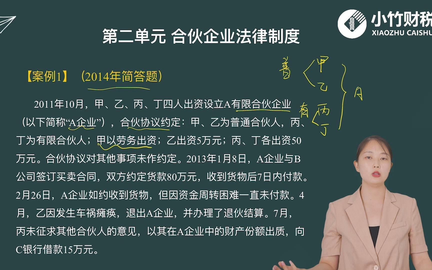 2022中级会计考试-中级经济法-习题班第19讲:主观题篇-第二单元 公司...