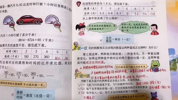 #小学数学 冀教版六年级下册正比例