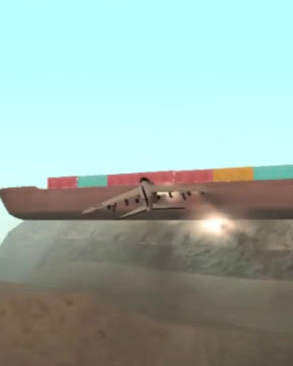 圣安地列斯:当大海里没有了水会怎样?船停在了空中