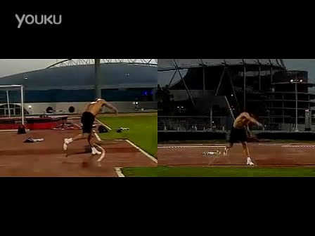 索尔基德森 标枪慢动作 正面和侧面