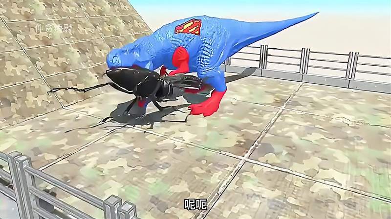 动物战争模拟器,超级霸王龙继续挑战,这一次它能否成功