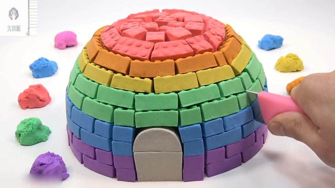 制作不同形状不同颜色的动力沙模型6
