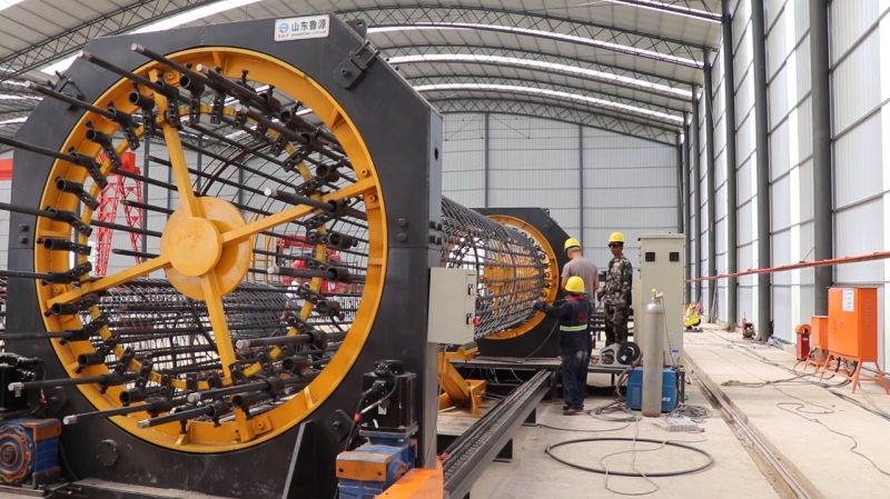 中济鲁源机械全自动数控钢筋笼滚焊机