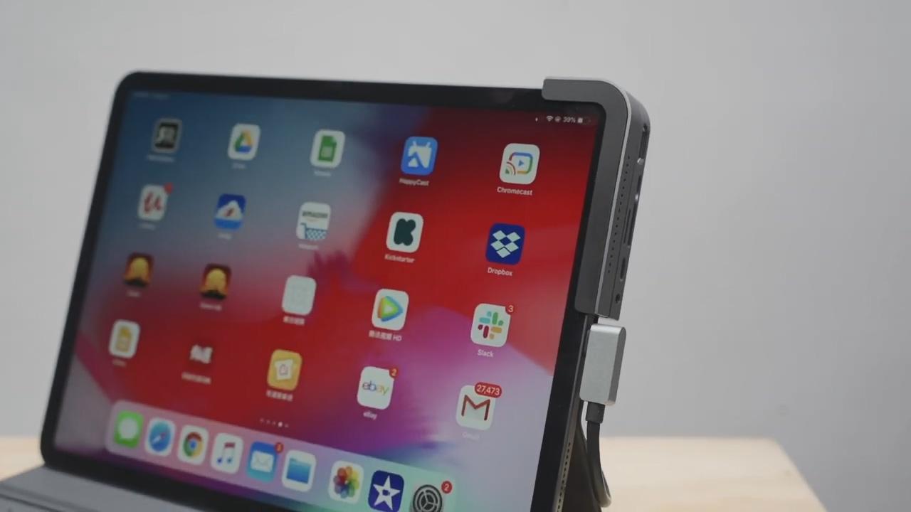 让你的平板和iPad Pro拥有丰富的接口,它是神奇的“隐形扩展坞”