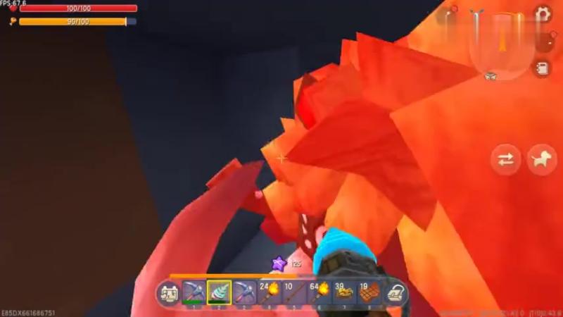 迷你世界:暗墨的生存 47 这么多肉以后再也饿不死了