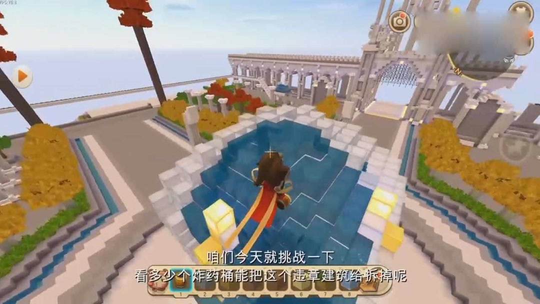 迷你世界:没想到这栋房子这么结实,五百个炸药桶都不动于衷!