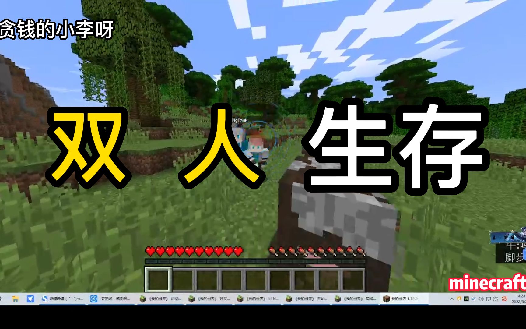 我的世界,双人生存第一期,天上掉屋子