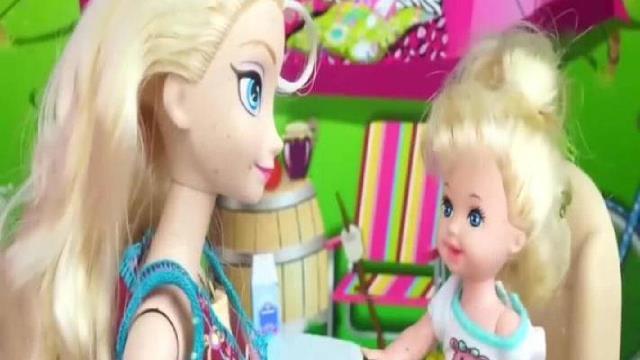 安娜和艾莎带着家人去野营,一家人特别开心(下)