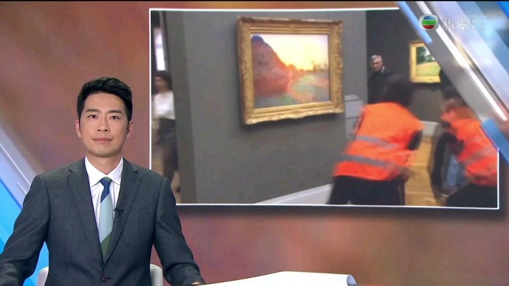 【粤语TVB】多幅世界名画成为环保组织的攻击目标