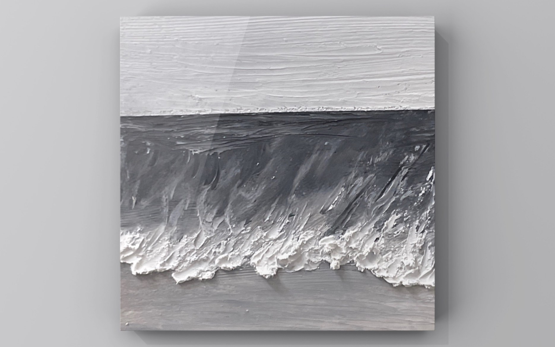 油画棒|黑白灰海浪 永远的经典 (视频教程)新手入门!