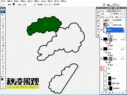 建筑规划彩平图 园林景观设计彩色平面图视频教程qljgw.com