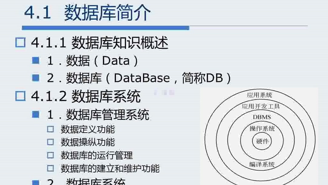 4.1 数据库简介-7天精通网站建设实录