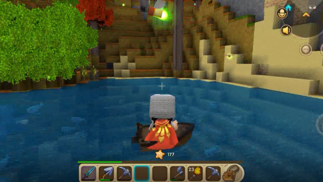 [嗡嗡侠]迷你世界生存欢乐大冒险459让我们荡起双桨?划船好吧!