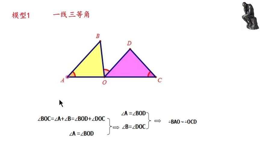 一线三等角相似模型 考试中得模型者得天下