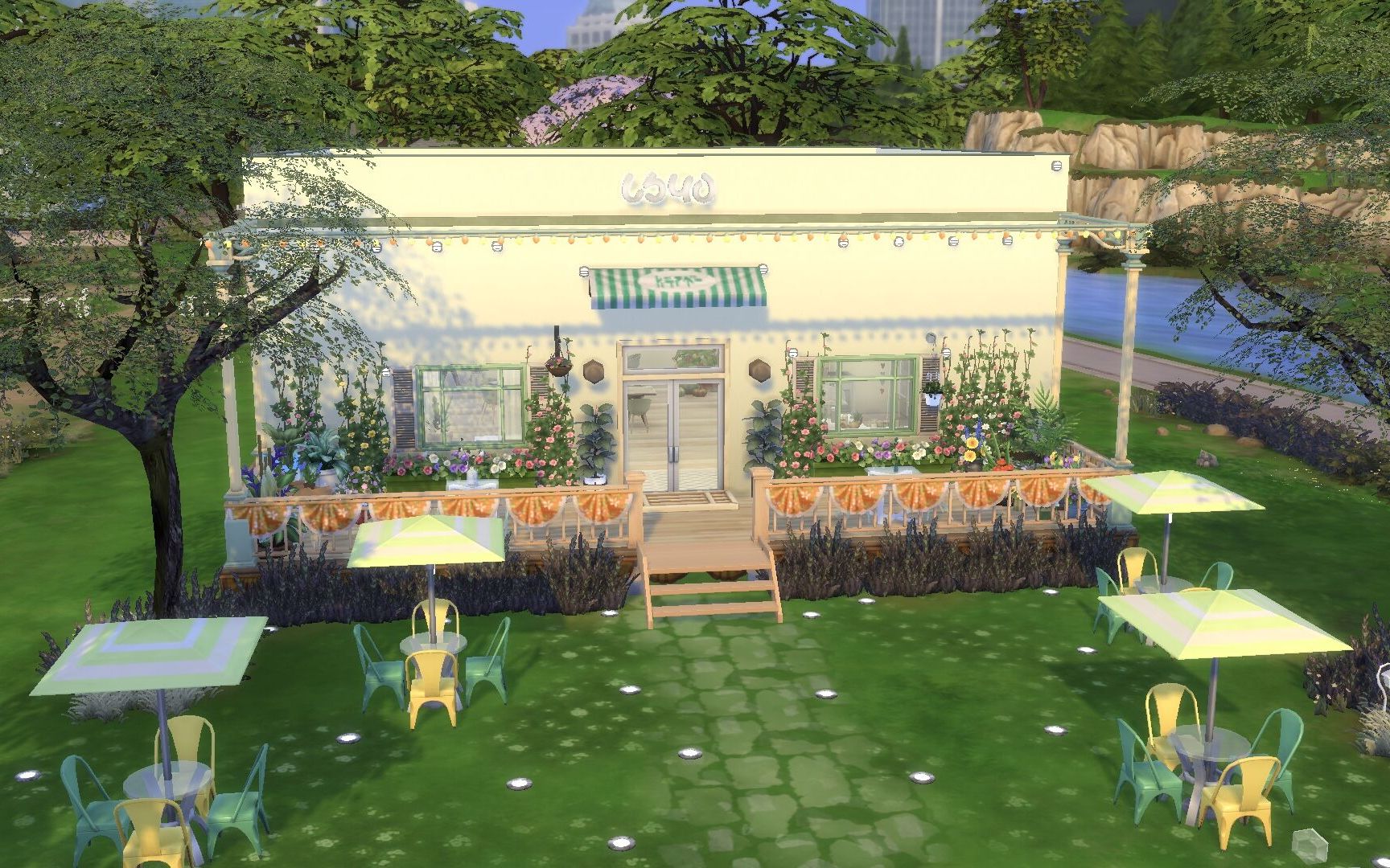 【模拟人生4速建】敲治愈咖啡馆