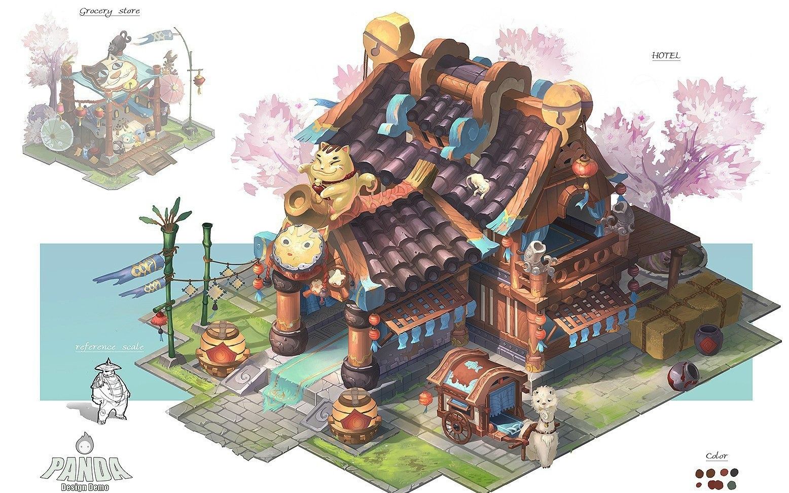 Maya次世代场景建模,教你如何建模房顶瓦片以及高模卡线技巧