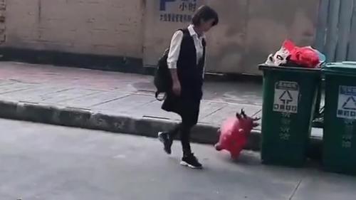 现在生活好了,什么东西都往垃圾桶里扔,大姐拿回家清洗一下跟新的一样