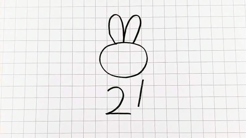 用数字0123画兔子,简单又有创意!