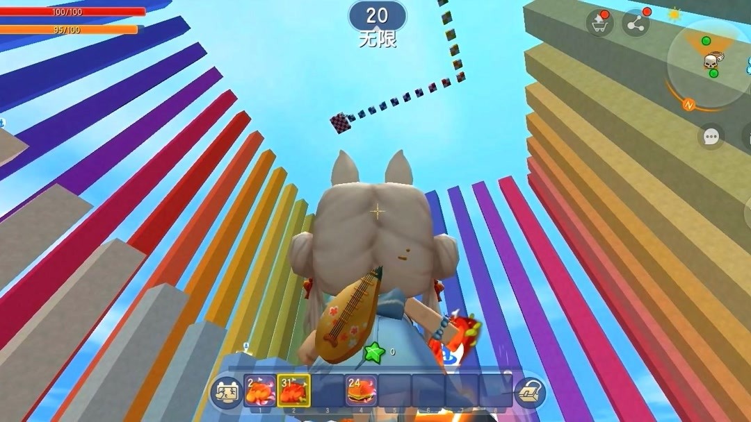 迷你世界:飞鼠开挂都玩不了通天梯