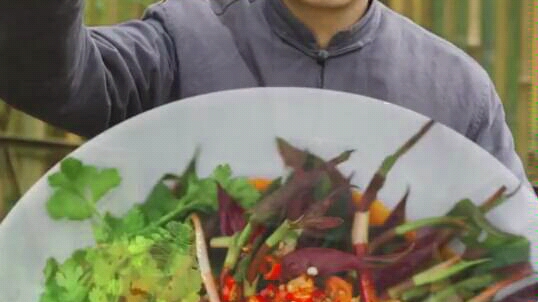 功夫菜,凉拌菜耳根!