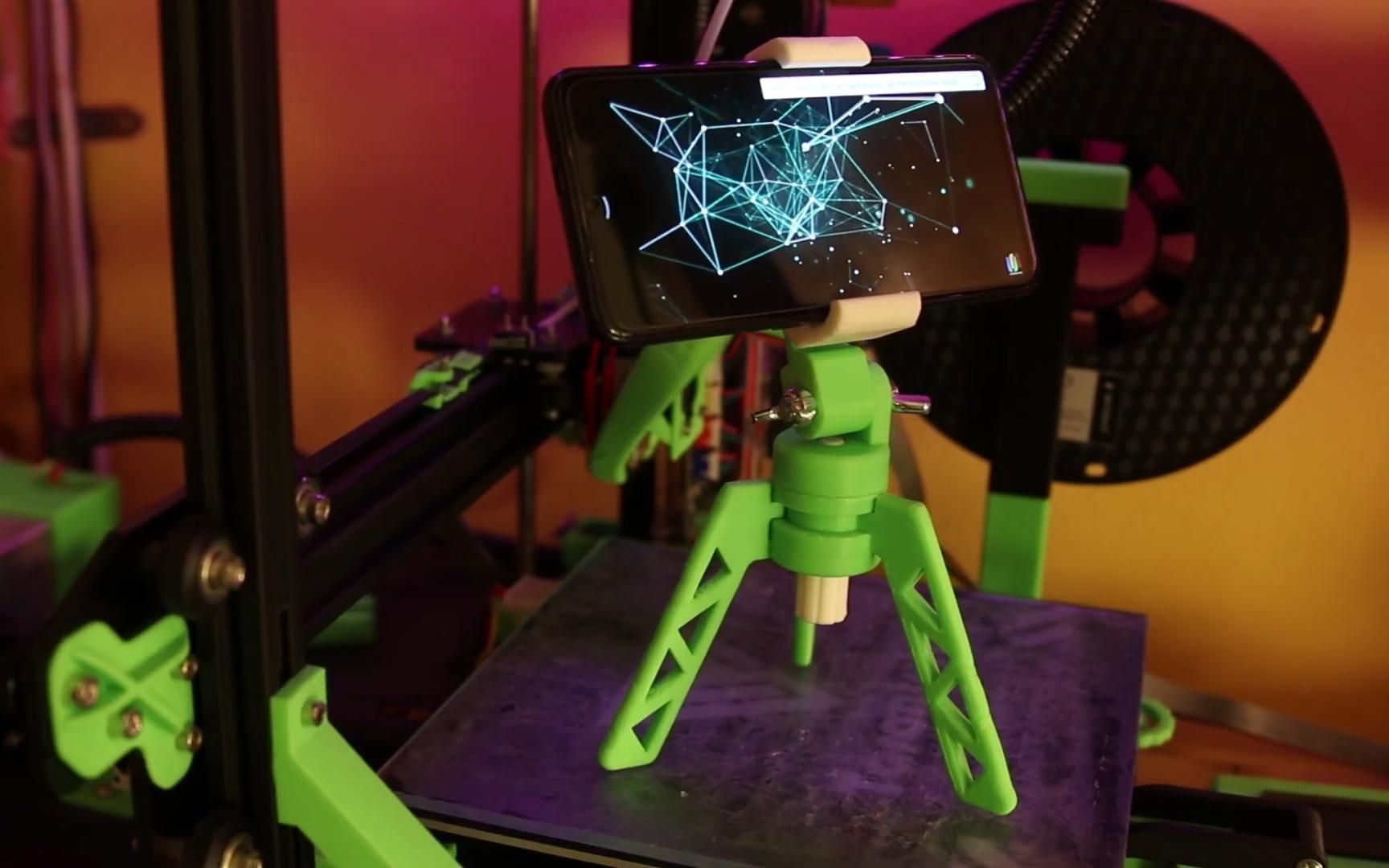 3D打印三脚架手机支架