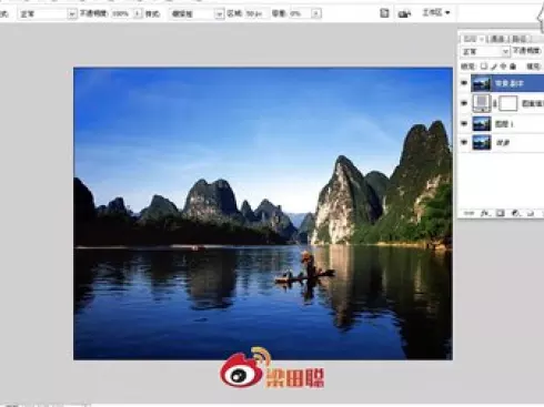 将风景照片转油画效果-梁田聪PS教程