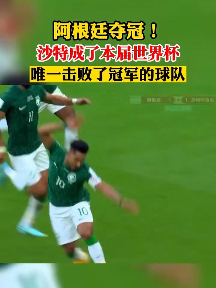 阿根廷夺冠!沙特成了本届世界杯唯一击败了冠军的球队