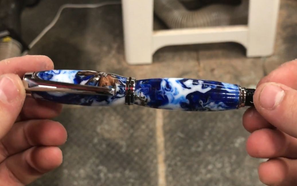 枫实树脂圆珠笔【Sweet Gum Pod & Alumilite Rollerball Pen】