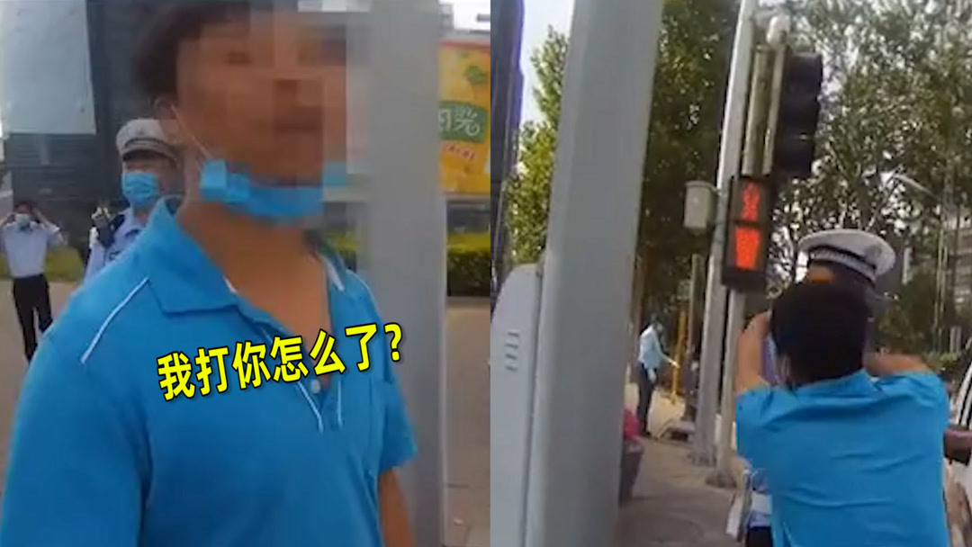 猖狂!男子驾车违反禁令被查,怒砸警车还袭警:打你怎么了