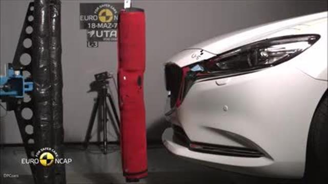 马自达6实车碰撞测试、主动安全系统测试