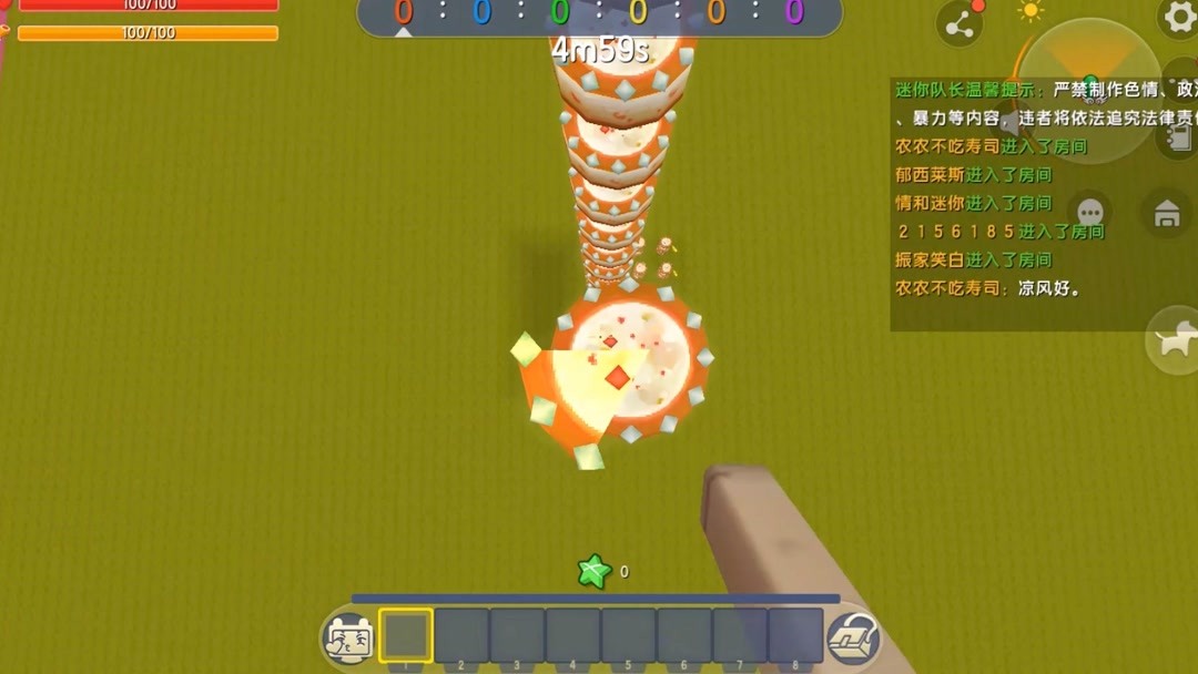 迷你世界:凉风许久没有拼手速了,连点器果然名不虚传