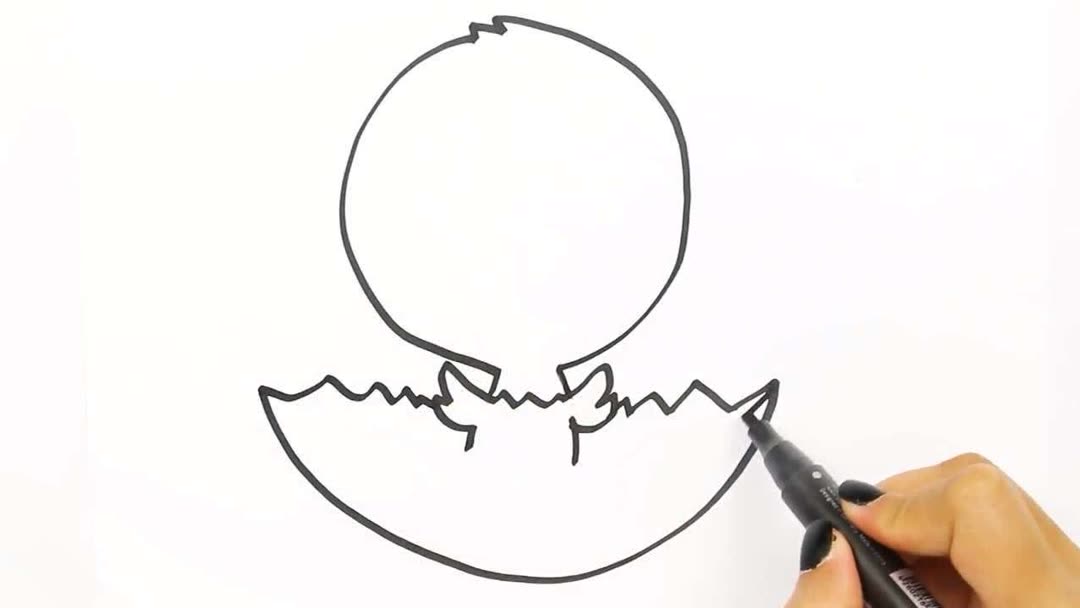 小鸭子简笔画视频,和孩子一起动手制作