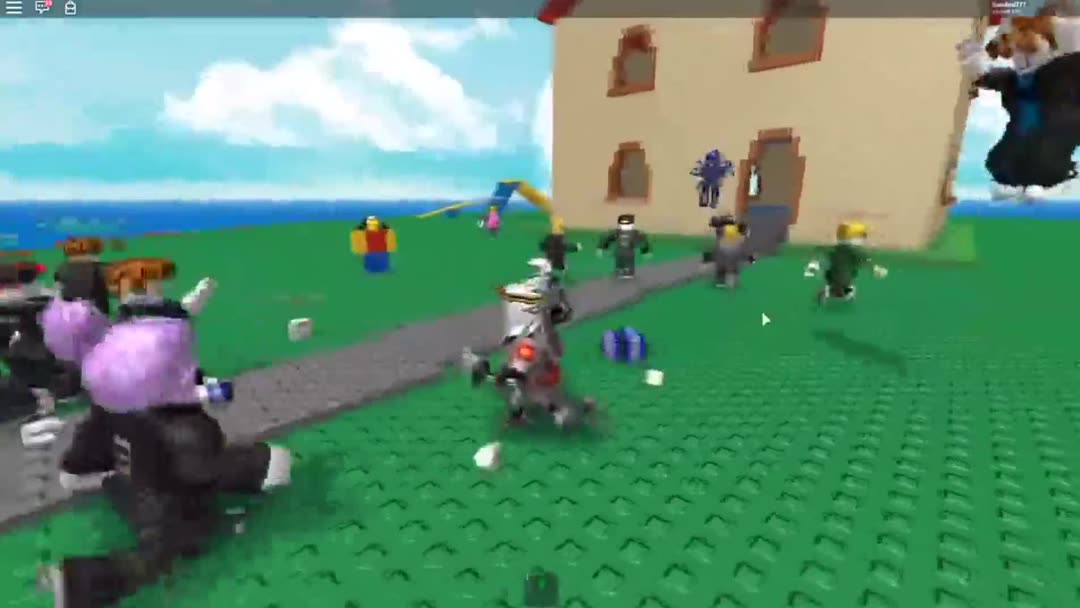 【吊德斯&小熙】 Roblox 自然灾害模拟器 小黄人机甲和兔女郎妹妹