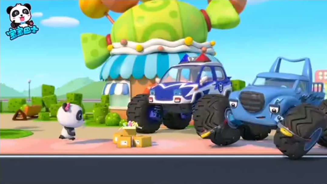 宝宝巴士 疯狂怪兽车 怪兽警车