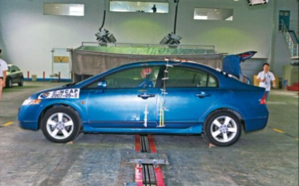 2007 东风本田 思域 全面碰撞测试 c-ncap