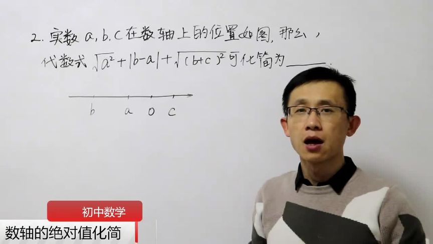 初一数学:数轴与算术平方根、绝对值化简
