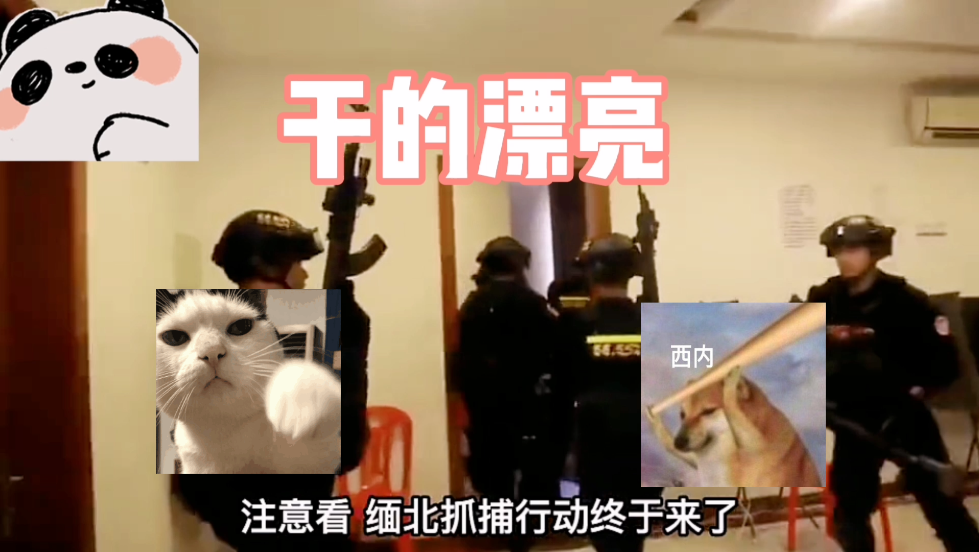 电信诈骗抓捕实录,缅北警察突袭骗子老巢,诈骗团伙被一锅端