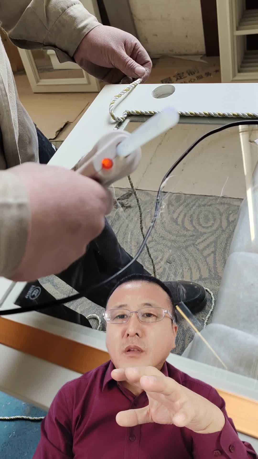 你家装修必须要了解的玻璃门制作过程展示分享#装修 #新中式